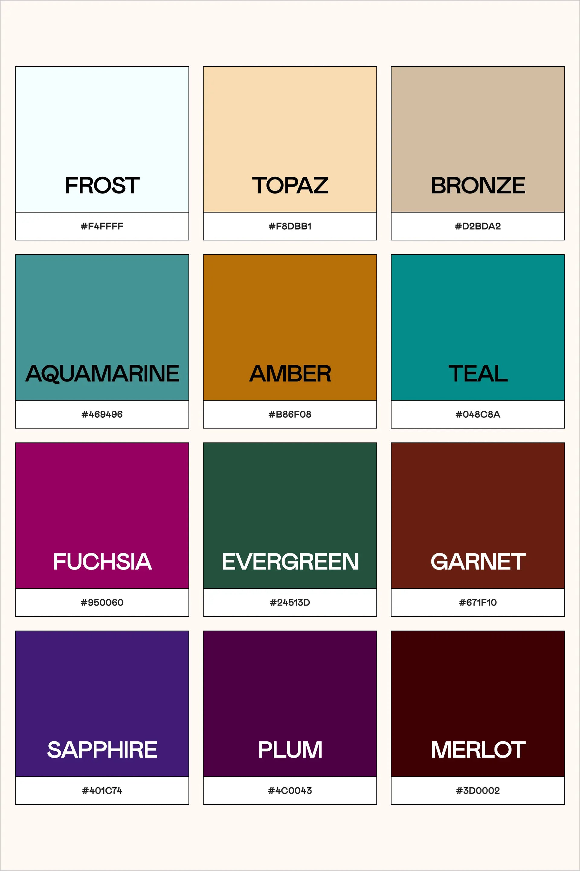 Jewel Tones – The Color Palette Studio