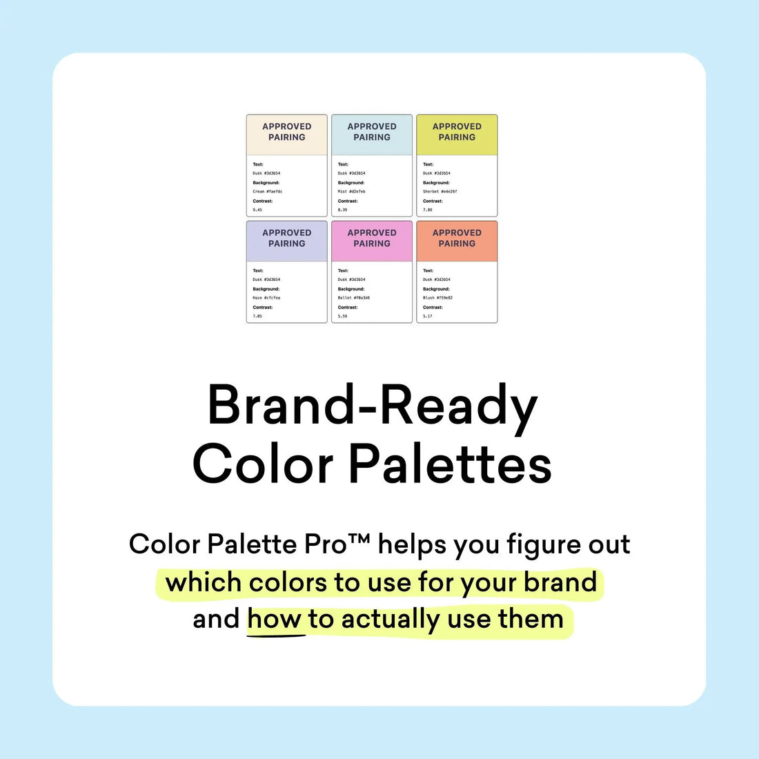Access the Cheat Sheet – The Color Palette Studio